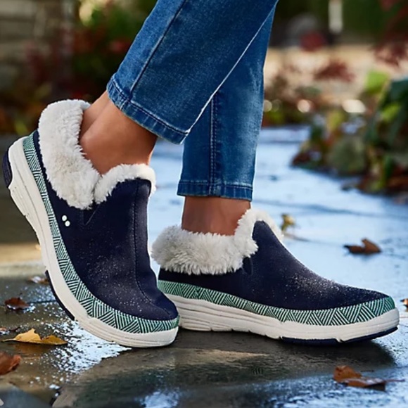 Ryka | Shoes | Ryka Waterrepellent Suede And Faux Fur Slipons | Poshmark